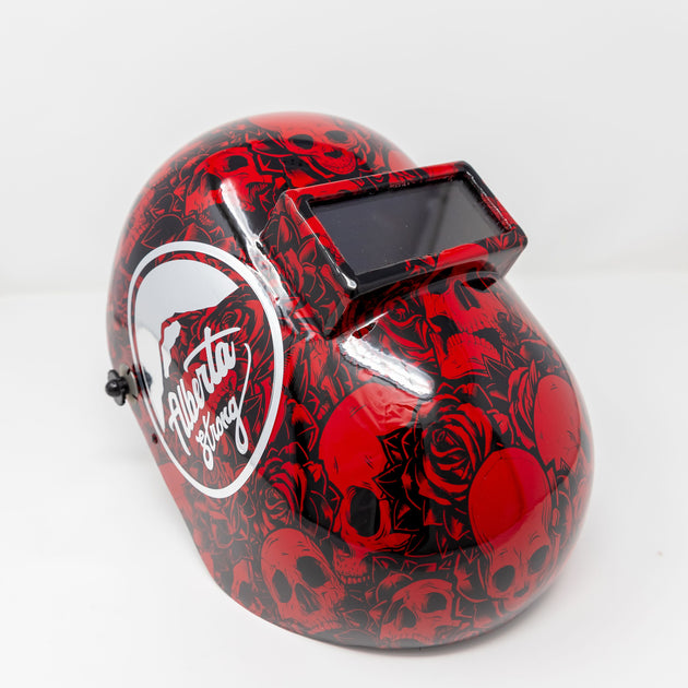 Skulls and Roses Pipeliner Honeywell Welding Helmet – Alberta Strong